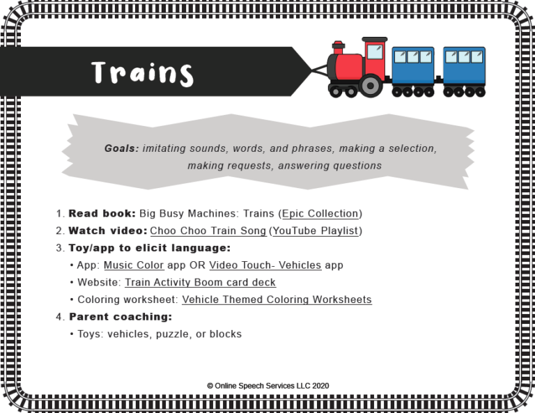 Themed Lesson Plans for Preschool » Telepractice Tools