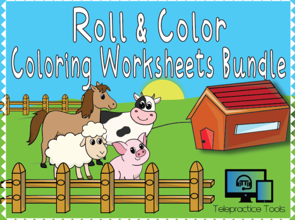 Themed Roll and Color Worksheets for Preschool and Early Intervention ...