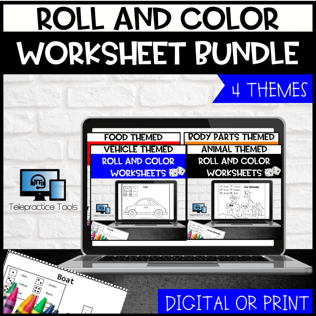 Vehicle Themed Coloring Worksheets » Telepractice Tools