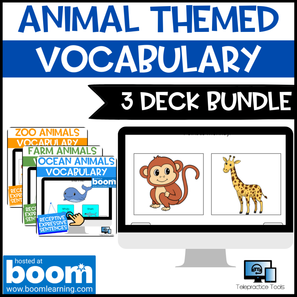 Themed Roll and Color Worksheets: Animals » Telepractice Tools