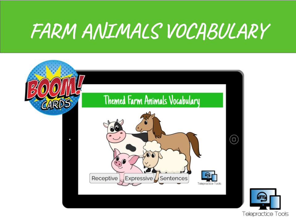 BOOM Cards! Themed Ocean Animal Vocabulary for Preschool and EI ...