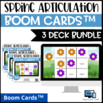 Boom Cards Spring Articulation Tic-Tac-Toe Bundle: TH, SH, CH ...