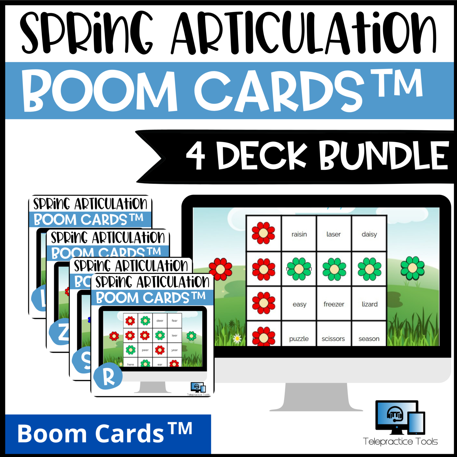 BOOM! Spring Articulation Four-in-a-Row: R, S, Z, L » Telepractice Tools