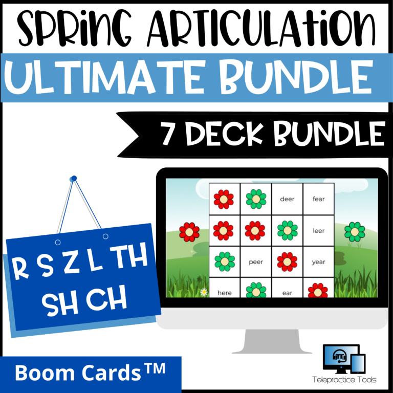 Boom Cards Spring Articulation Mega Bundle: R, S, Z, L, TH, SH, CH ...