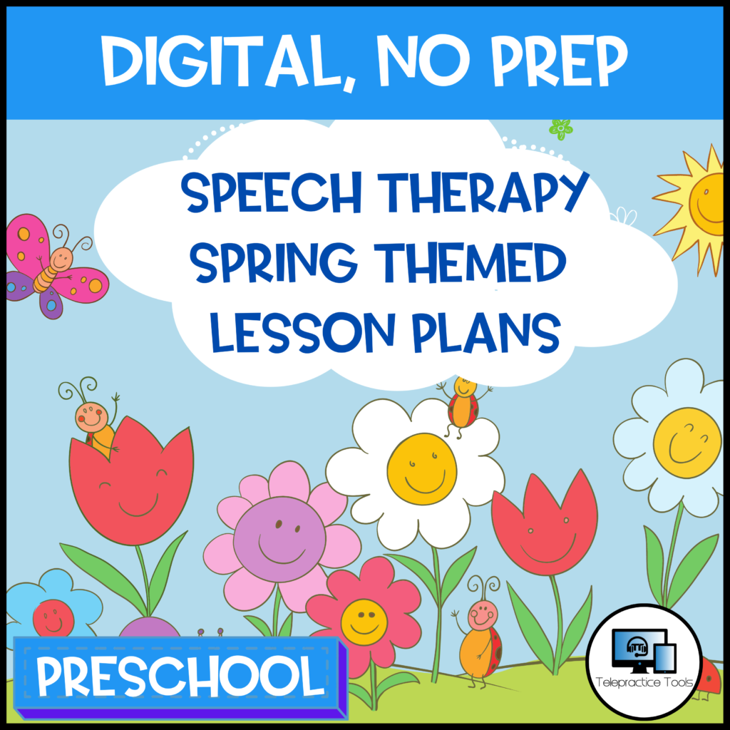 Spring Themed Speech Therapy Lesson Plans for Preschool and Early ...