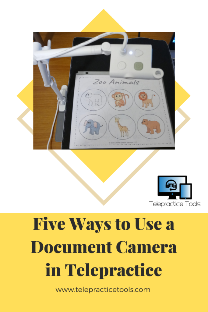 Five Ways to Use a Document Camera in Telepractice » Telepractice Tools