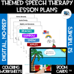 Bundle! 9 Spring Themed Speech Therapy Lesson Plans for Preschool and ...