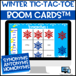 BOOM! WINTER VOCABULARY Tic-Tac-Toe: SYNONYMS, ANTONYMS, HOMONYMS ...