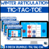 BOOM! WINTER ARTICULATION Tic-Tac-Toe Bundle: /th/, /sh/, /ch ...