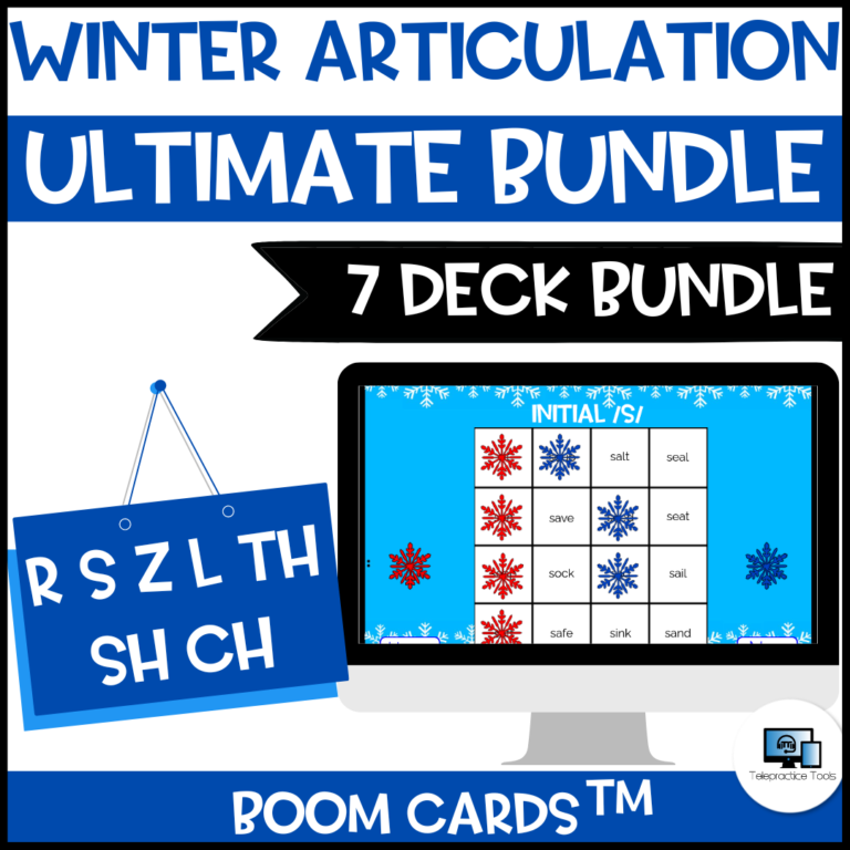 BOOM! ULTIMATE WINTER ARTICULATION Bundle: /r/, /s/, /z/, /l/, /th ...