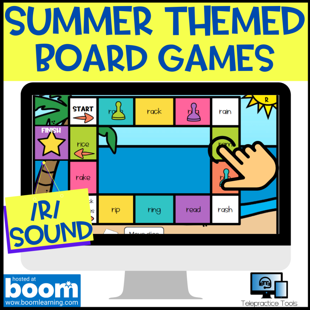 Boom Cards Spring Themed Vocabulary Tic-Tac-Toe Games » Telepractice Tools