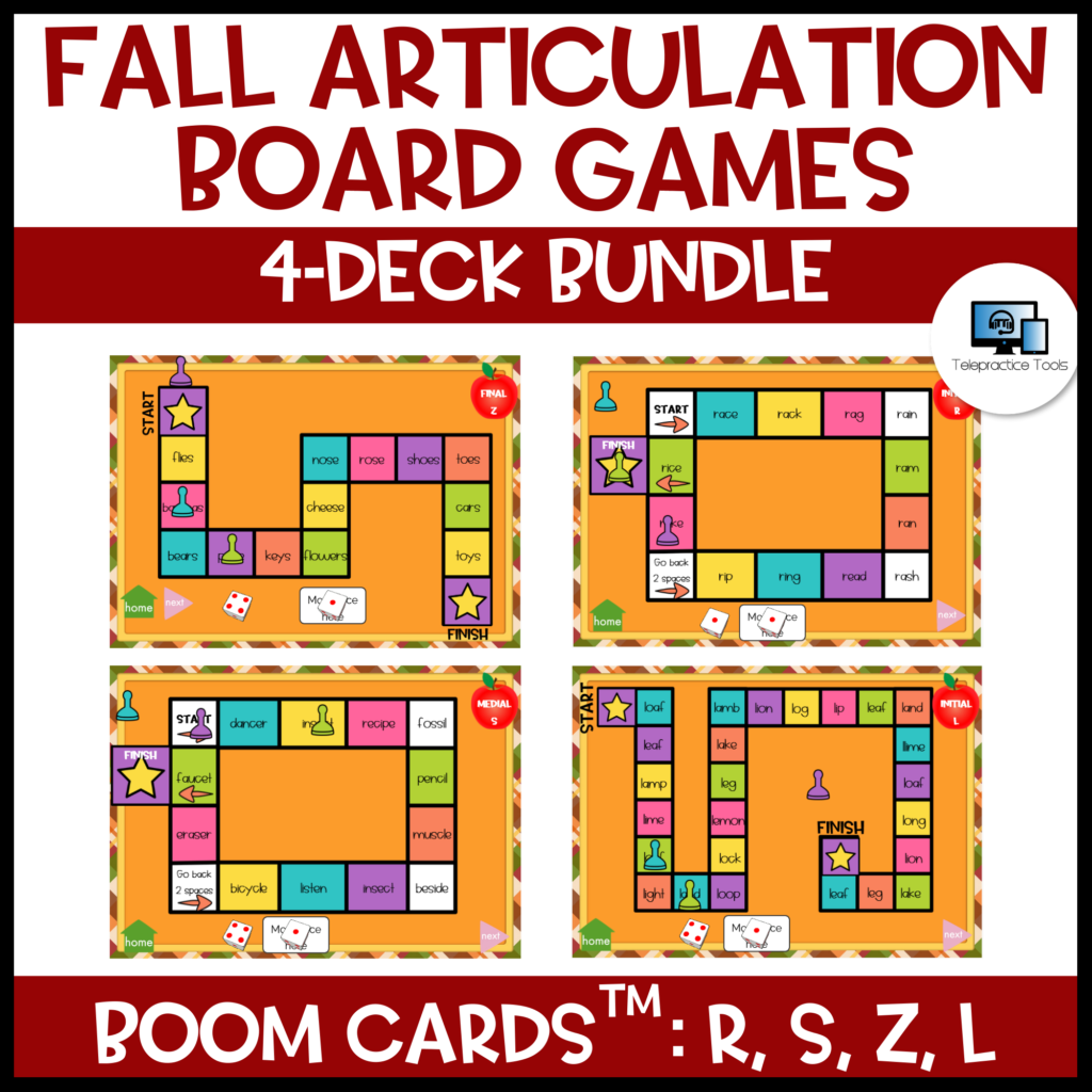 Fall Themed Speech Therapy Telepractice Activities » Telepractice Tools