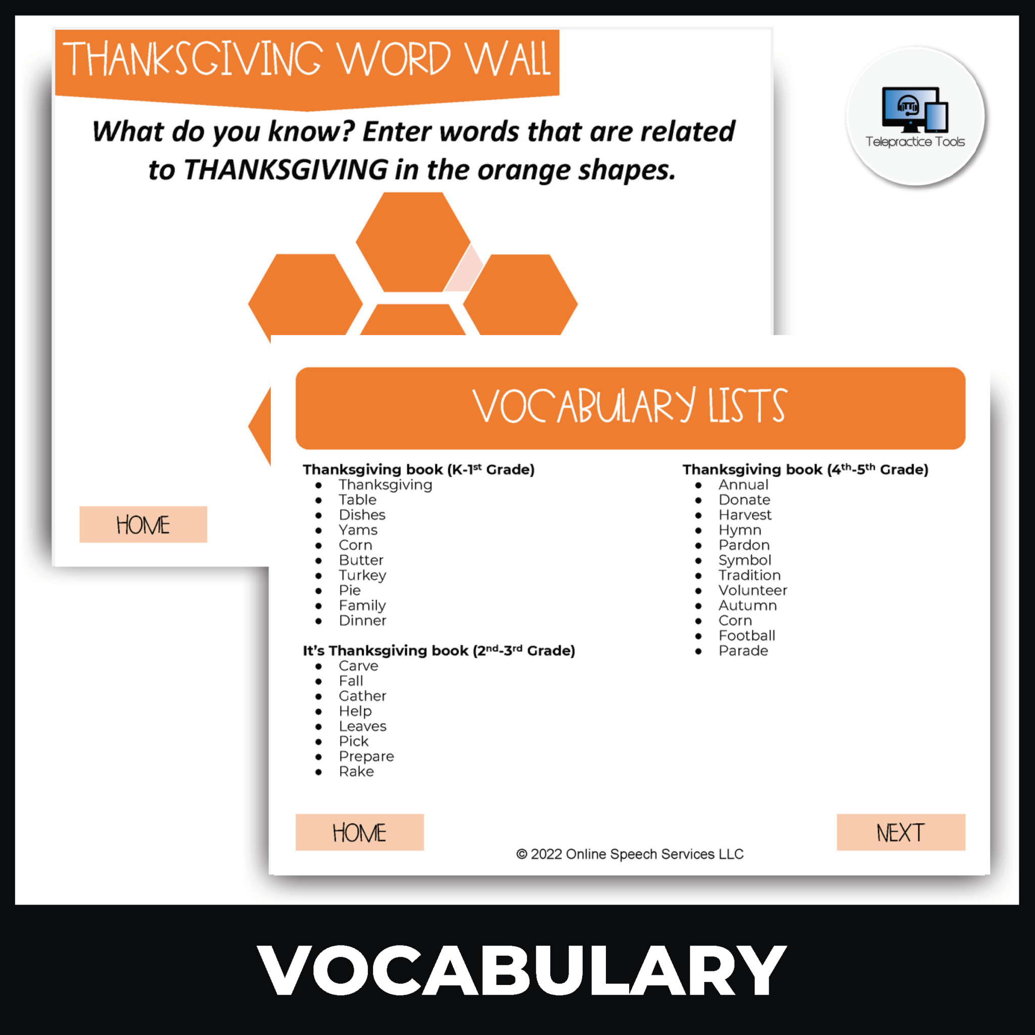 FALL BUNDLE: 12 Themed Lesson Plans for Speech Therapy: Elementary (K ...