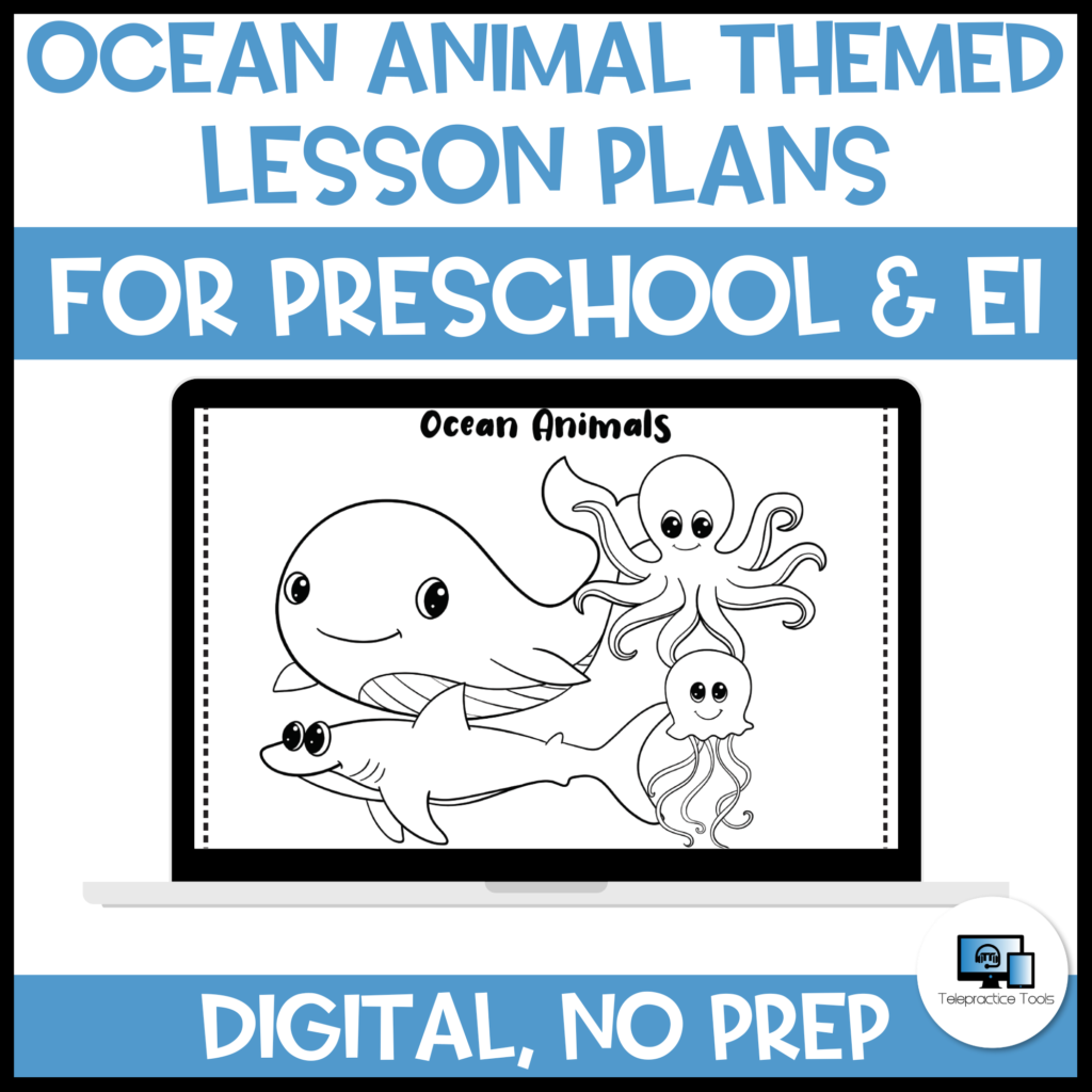 Ocean Animal Themed Lesson Plans » Telepractice Tools