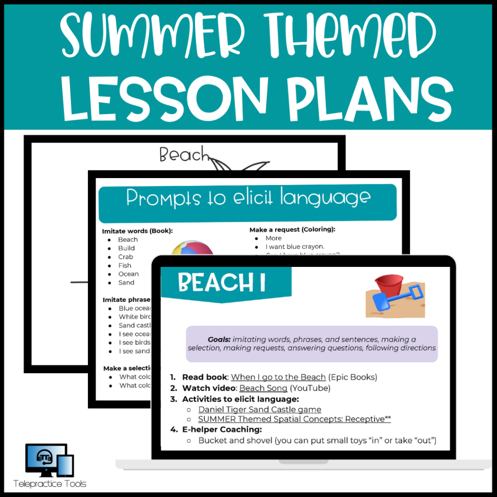 Themed Lesson Plans for Preschool » Telepractice Tools