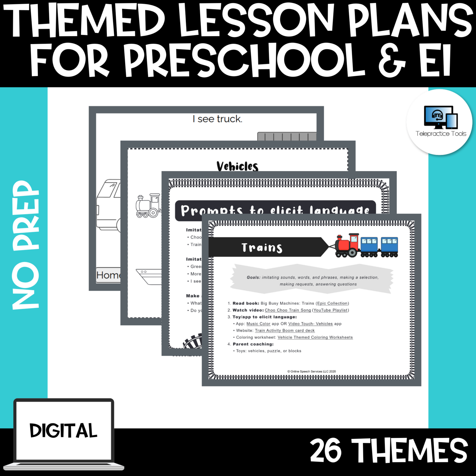 Themed Lesson Plans for Preschool » Telepractice Tools