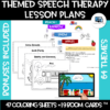Bundle! 9 Spring Themed Speech Therapy Lesson Plans for Preschool and ...