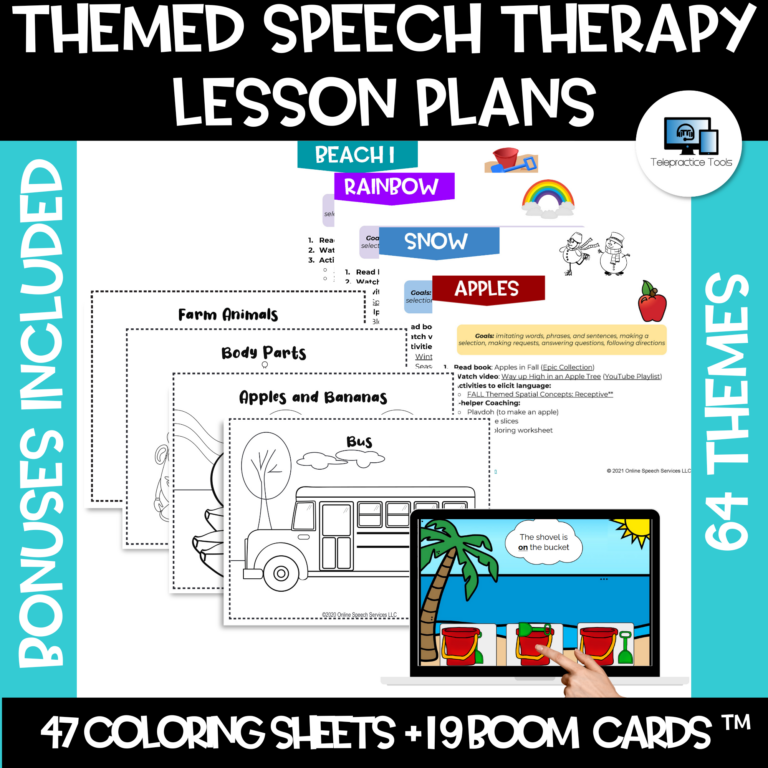 Themed Lesson Plans for Preschool » Telepractice Tools
